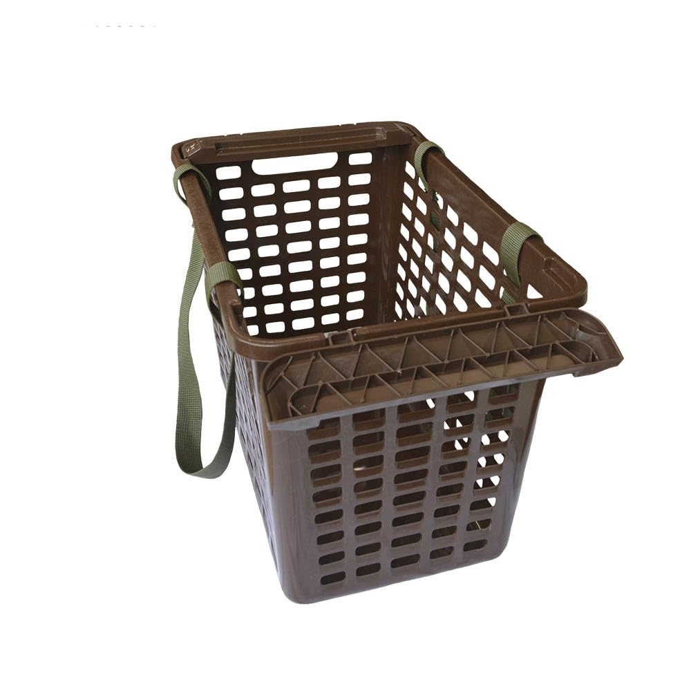 Acropolis Wicker Forage Basket - Backpack for Mushroom Picking - Mushrooms Rucksack - Foraging Backpack with Straps for Forager - Belt Forage Basket Pouch for Hiking, Camping, Hunting(RNG-3-new)