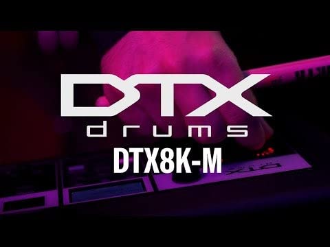 Yamaha DTX8K-M Electronic Drum Set w/Mesh Pads, Black Forest