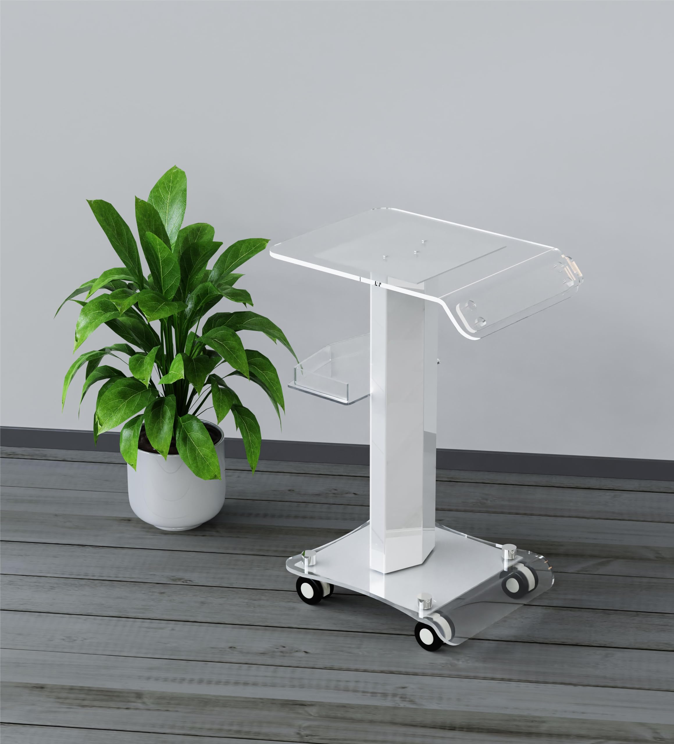 Acrtmatic Acrylic Modern Medical Trolley with Wheels for Dental Clinic 、Beauty Salon - Fashionable, Practical and Multi-Functional, Improve The Beauty Experience