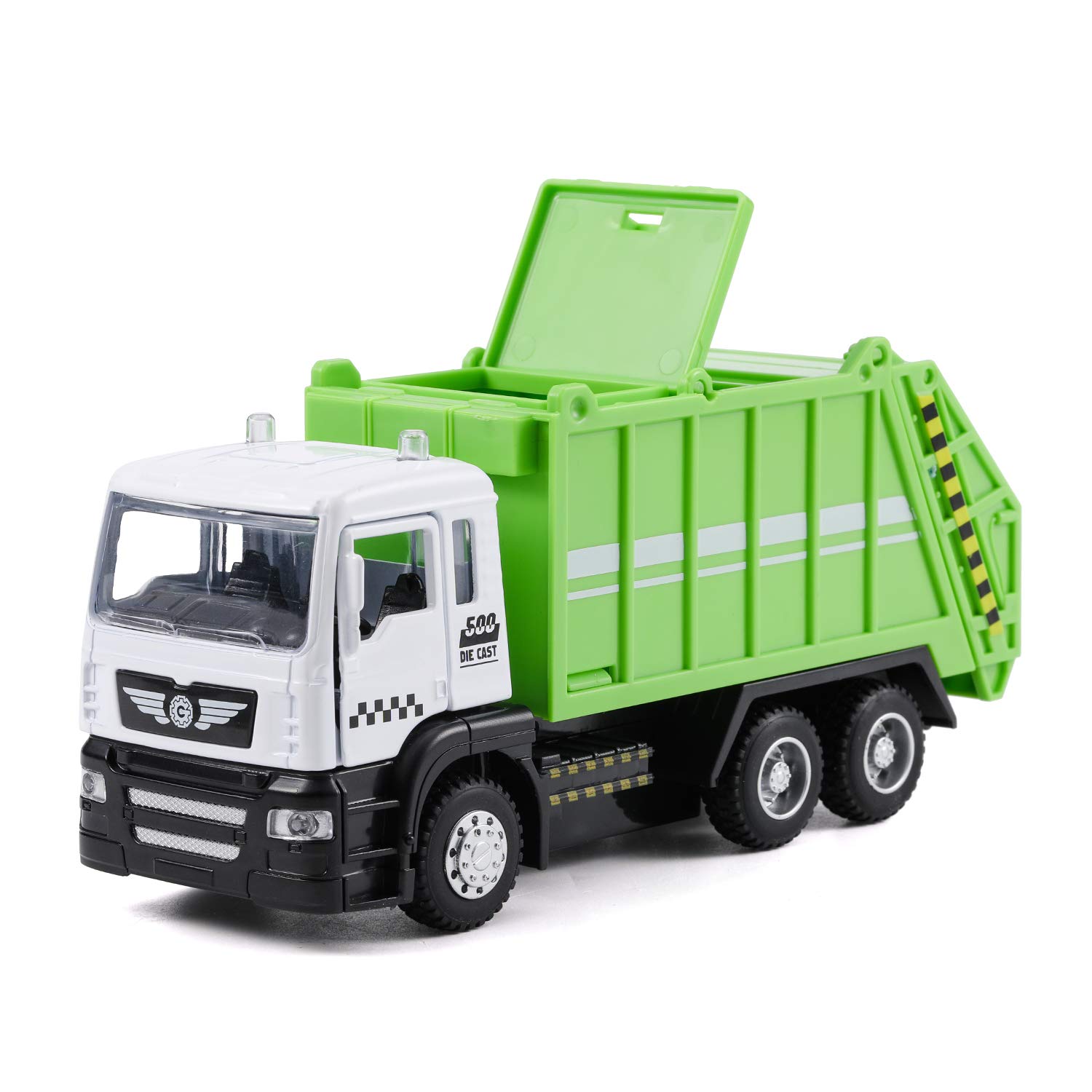 Garbage Truck Toys Alloy Diecast Cars Trash Truck wiht Light and Sound Recycled Trucks Toy for Boys Age 3,4,5,6,7 (1PC) (Garbage Truck)