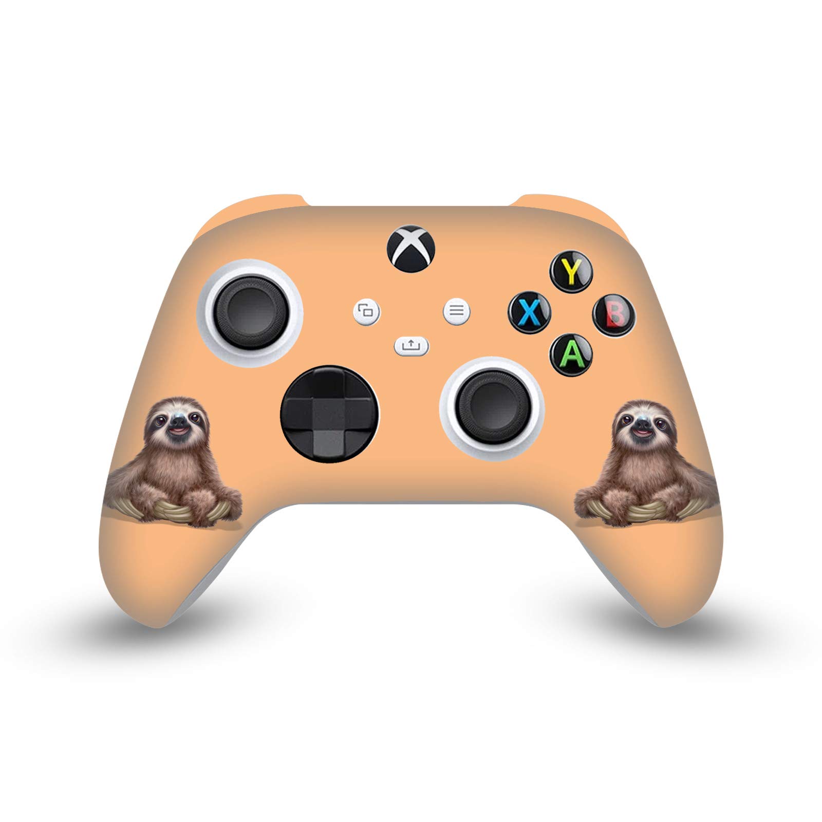 Head Case Designs Officially Licensed Animal Club International Sloth Faces Vinyl Sticker Gaming Skin Decal Cover Compatible With Xbox Series X/S Controller