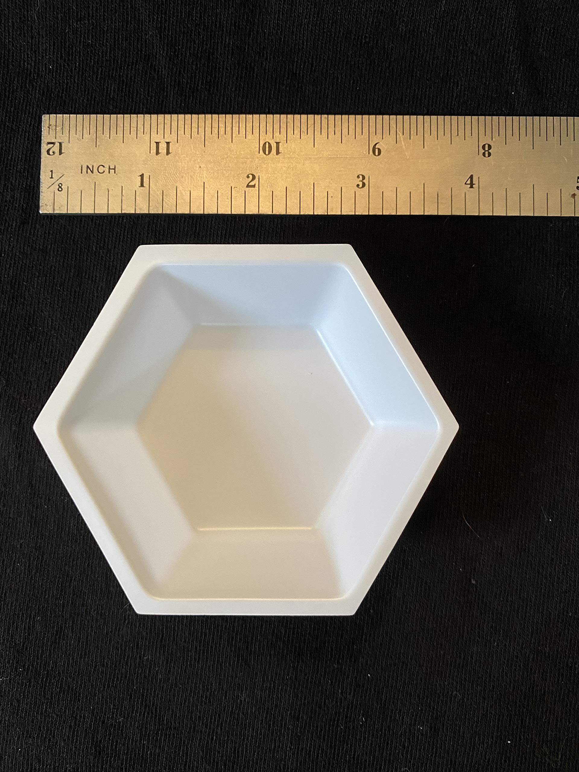 Hexagonal Weighing Boats, W-H64-WA-50, 64mm, Medium, White Anti-Static, Pack of 50