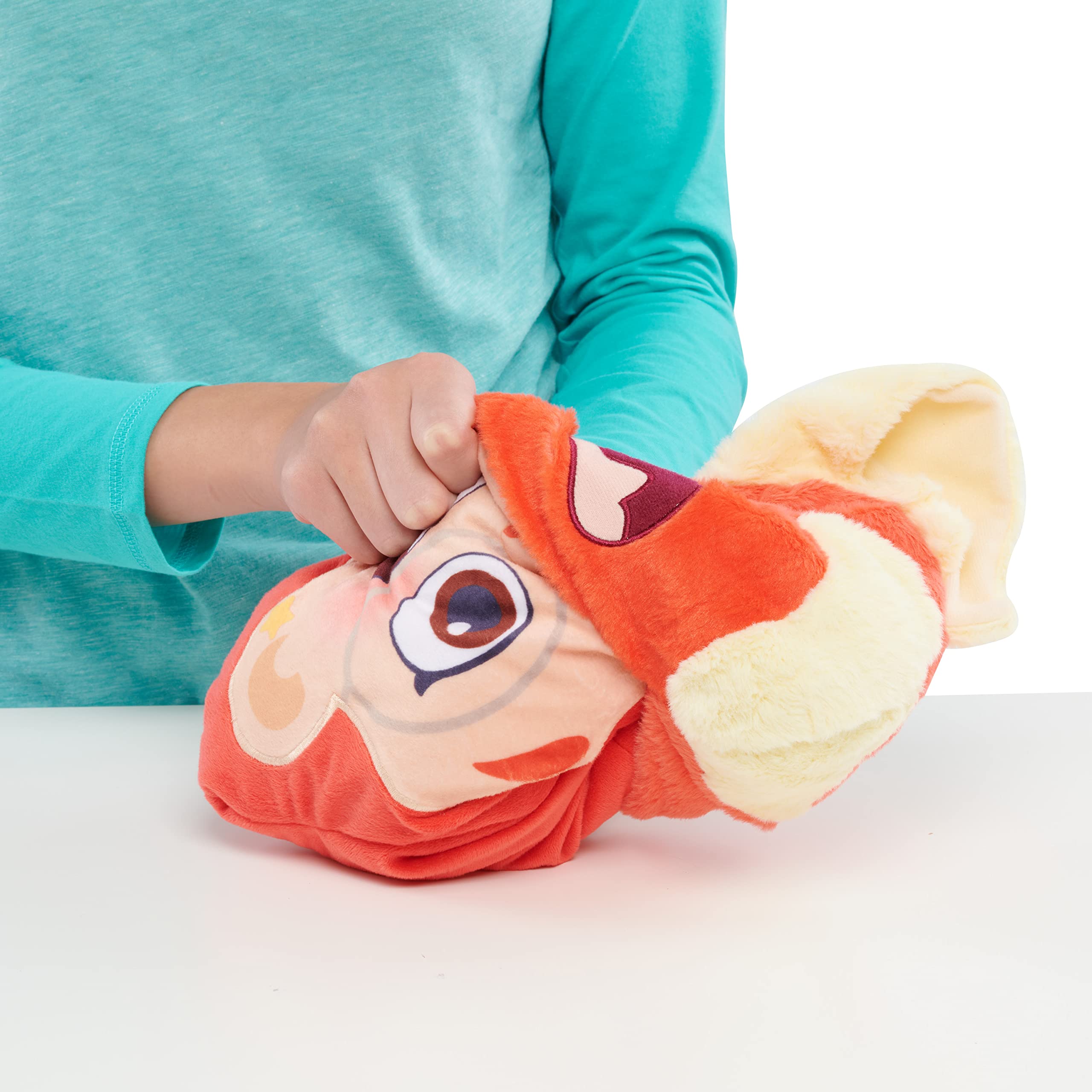 Disney and Pixar Turning Red Meilin Lee Reversible 11-inch Plushie Character Head, Kids Toys for Ages 3 Up by Just Play