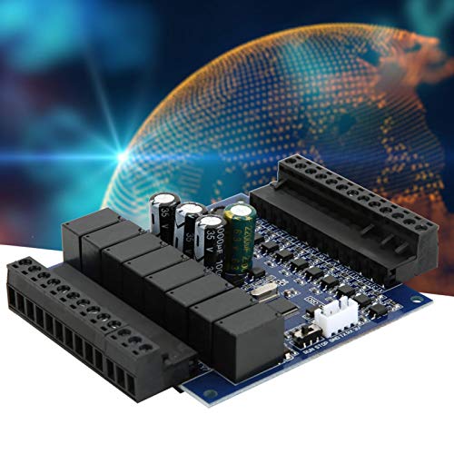 ALREMO HUANGXING - Programmable Control Board, Industrial Grade 32 Bit CPU PLC for FX2N, for Programming General Purpose FX2N 20MR Professional Use(Bare Board)