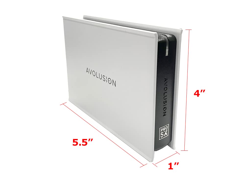 Avolusion Mini Pro-5X 4TB USB 3.0 Portable External Hard Drive - White (Windows OS NTFS Pre-Formatted) - 2 Year Warranty