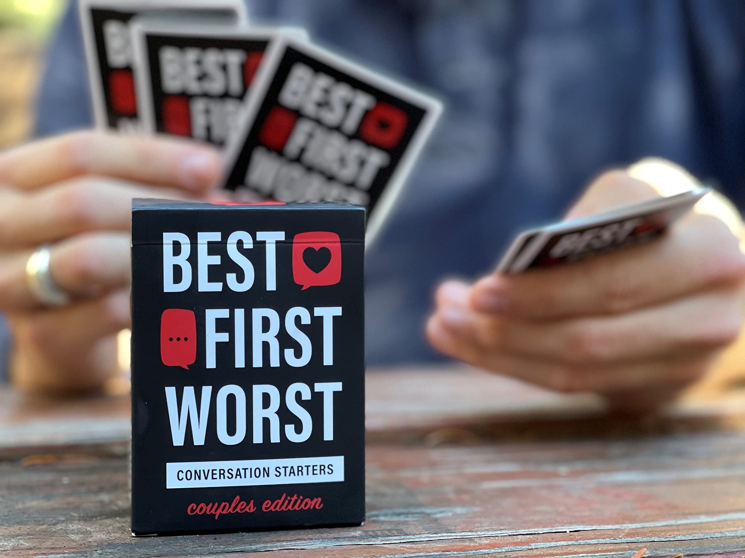 Gatwick Games Best First Worst - New Couples Card Game, Great for Couples Date Night, Work on Strengthening Your Relationship While Playing a Fun Card Game, 2 or More Players
