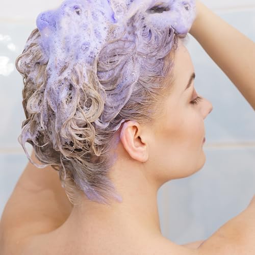 PRAVANA The Perfect Blonde Purple Toning Shampoo | Neutralizes Brassy, Yellow Tones | For Color-Treated Hair | Adds Strength, Shine, Elasticity | 33.8 Fl Oz