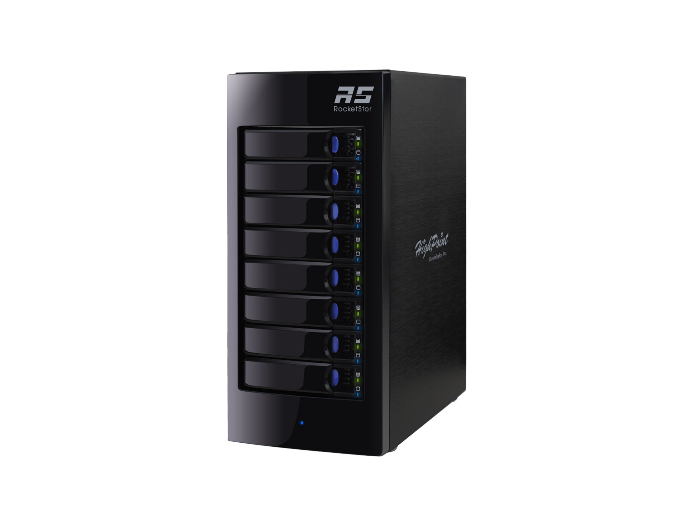 Highpoint RocketStor 6418S 8-Bay 6Gb/s SAS/SATA Tower Storage Enclosure