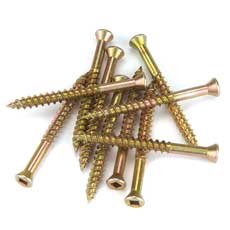 HighPoint Trim Head Screws, Yellow Zinc, 7 x 1", 100pc
