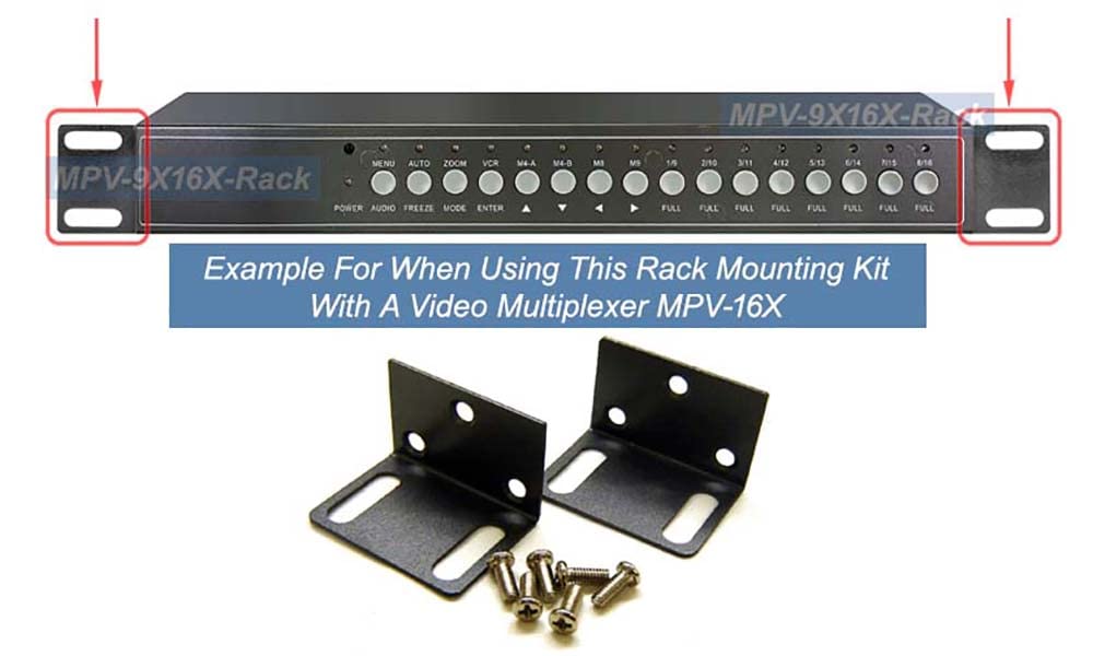 Premium 19 inch 1U Rack Mounting Ears with Screws