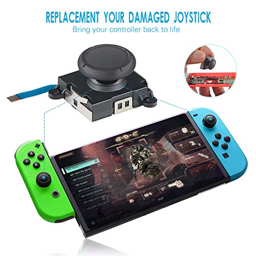 Aiworthy 2 Pack Analog 3D Joycon Joystick Replacement for Nintendo Switch
