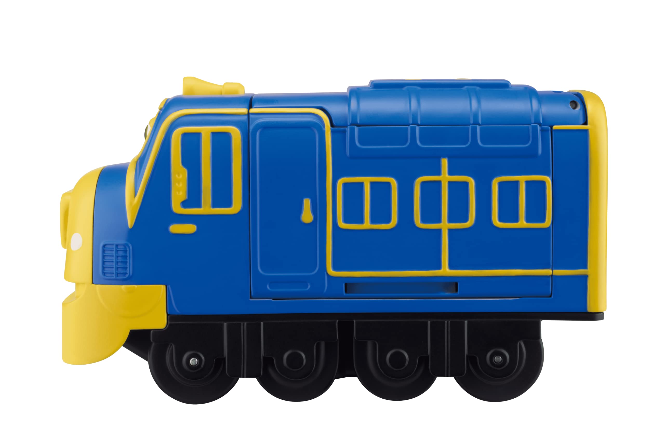 Chuggington - Pop and Transform Chuggers – Brewster - 5" Transforming Train Toy - Free-Rolling Wheels - Birthday Gift for Preschool Kids Age 3 and Up - Fun for 3 4 5 Year Old Boys and Girls