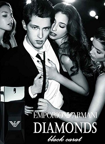 Giorgio Armani Emporio Armani Diamonds Black Carat Eau de Toilette Spray for Men, 1.7 Ounce