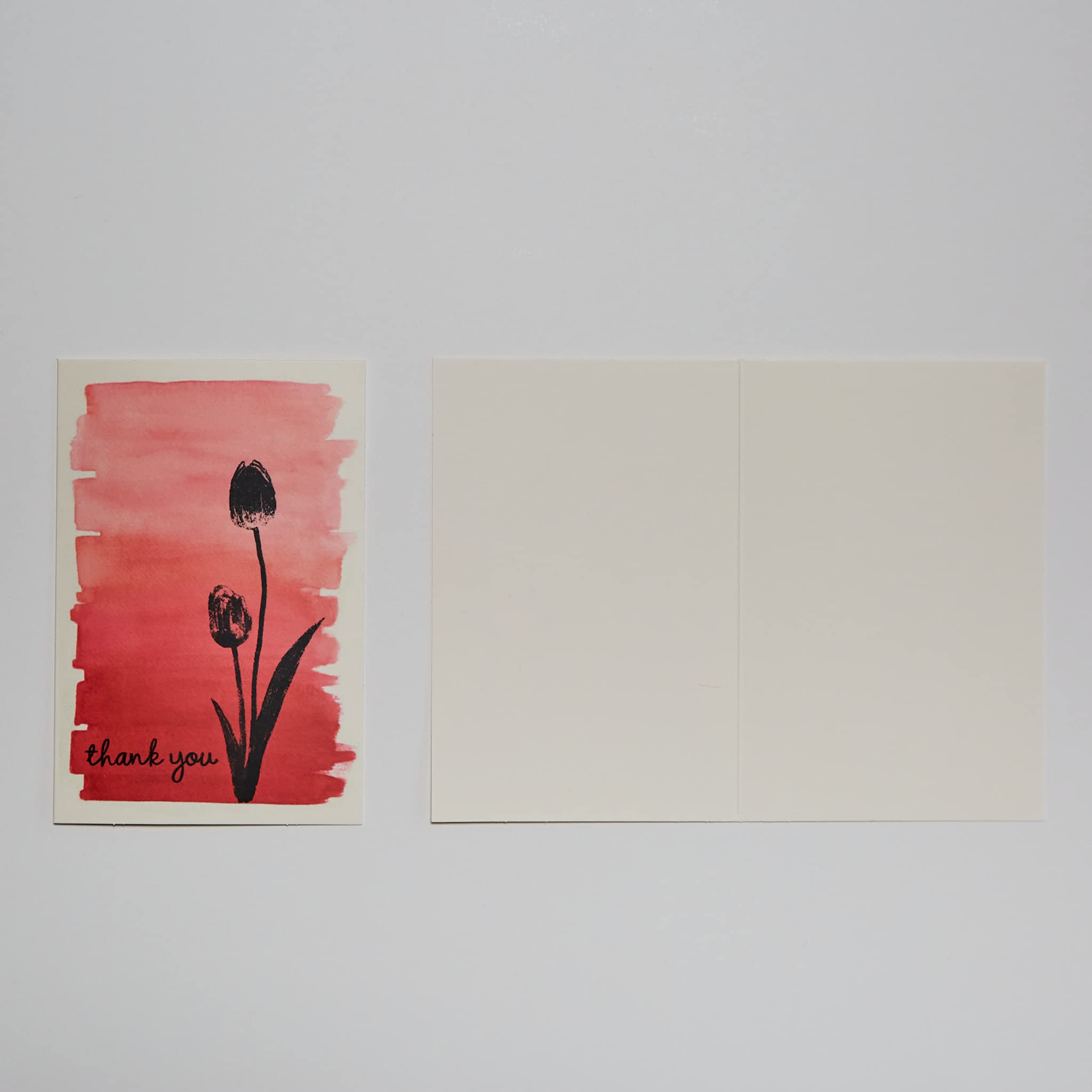 Festive Spice Flower Thank You Cards - Watercolor Designs - 48 Cards with Envelopes - Dandelion, Rose, Lavender, Forget Me Nots