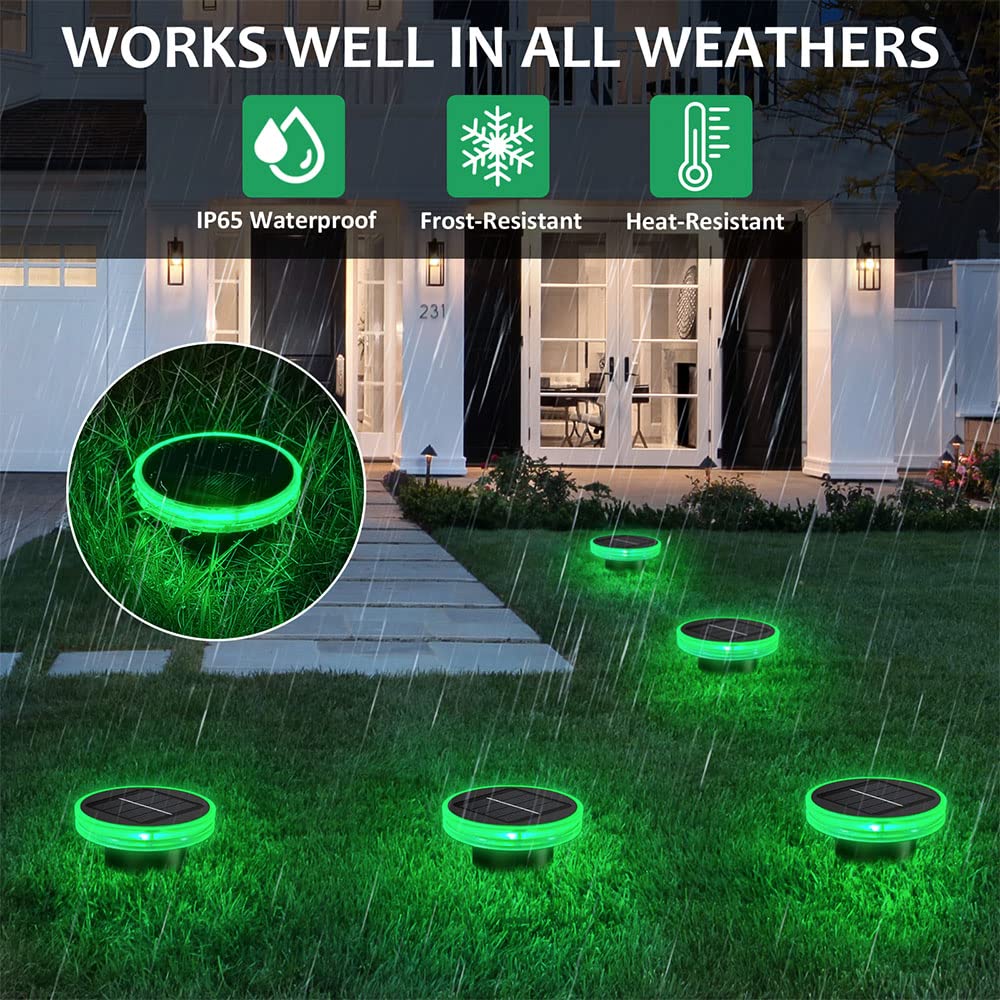 TIJNN Solar Humidity Test Lights -2 Pack, Soil Moisture Monitoring, Automatic Switch IP65 Waterproof Sealing Structure, Suitable for Garden Landscape Decoration Buried Path Lights