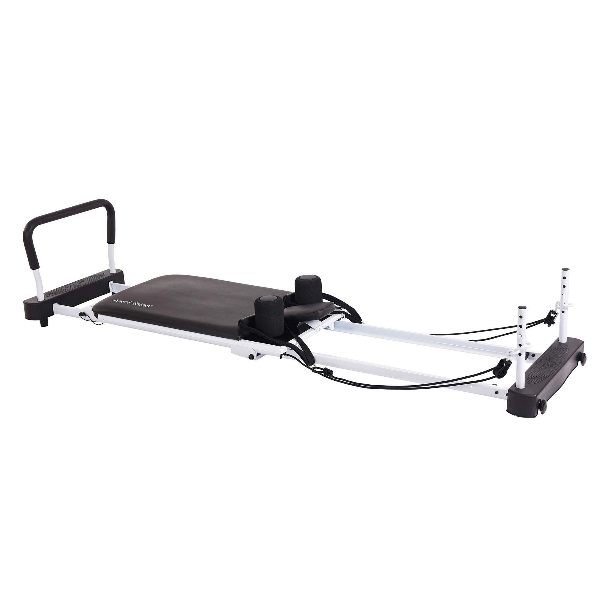 AeroPilates Stamina Adjustable 5 Cord Reformer Fitness Workout Machine with Padded Cardio Rebounder and Full Workout DVD Set