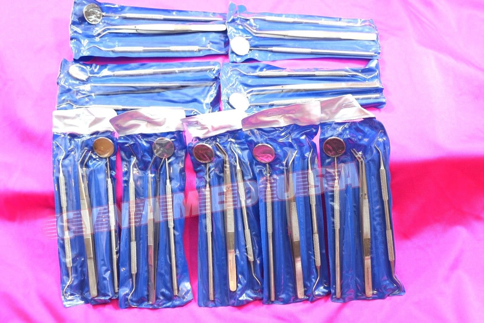 New German Stainless 45 Instruments Basic Dental Set Mirror Explorer College plier 16 of EA
