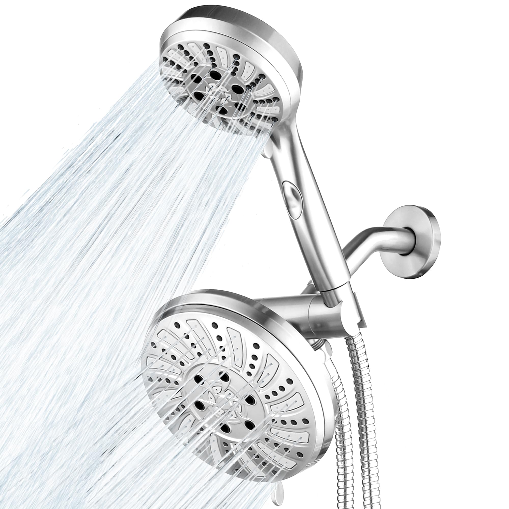 AMAZING FORCE 8.6 Inch Handheld Shower HeadShower High Pressure Handheld Shower With 6 Way Rainfall Combo Shower Sprayer