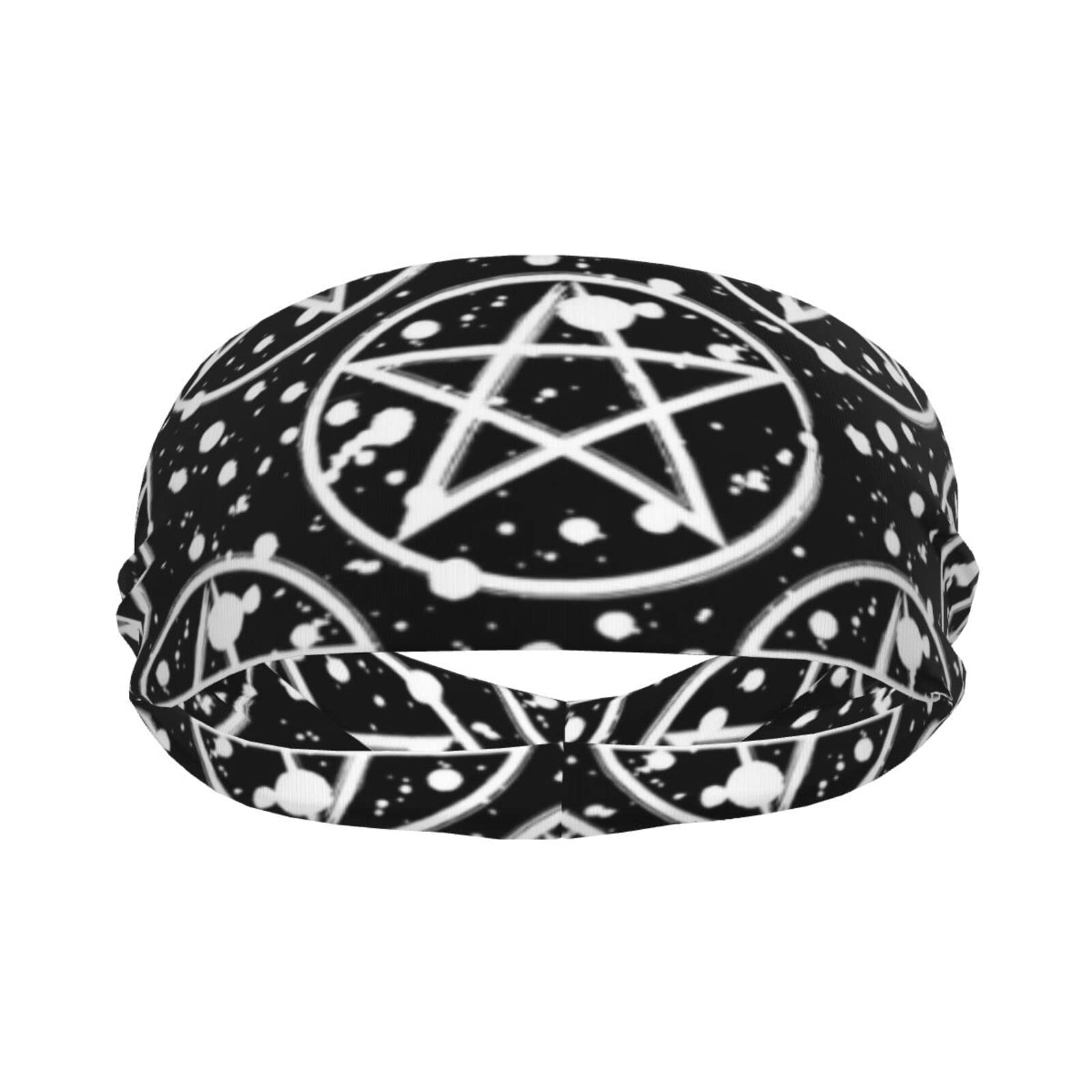 Athletic Headband Pentagram Occult Symbol Hairband Breathable Sweatbands