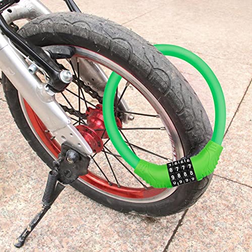 Anti-Theft Bike Lock 4 Digit Code Combination Stainless Steel Cable Bicycle Security Lock Equipment MTB Bike Lock