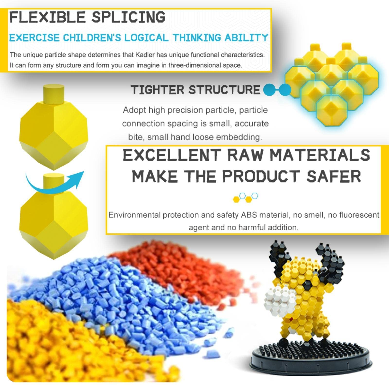 KADELE Animals Toy Building Sets,Extremely Creative and Challenging STEM Building Toys,Educational Toys for Boys and Girls Ages 8 and Up(79 Pieces)