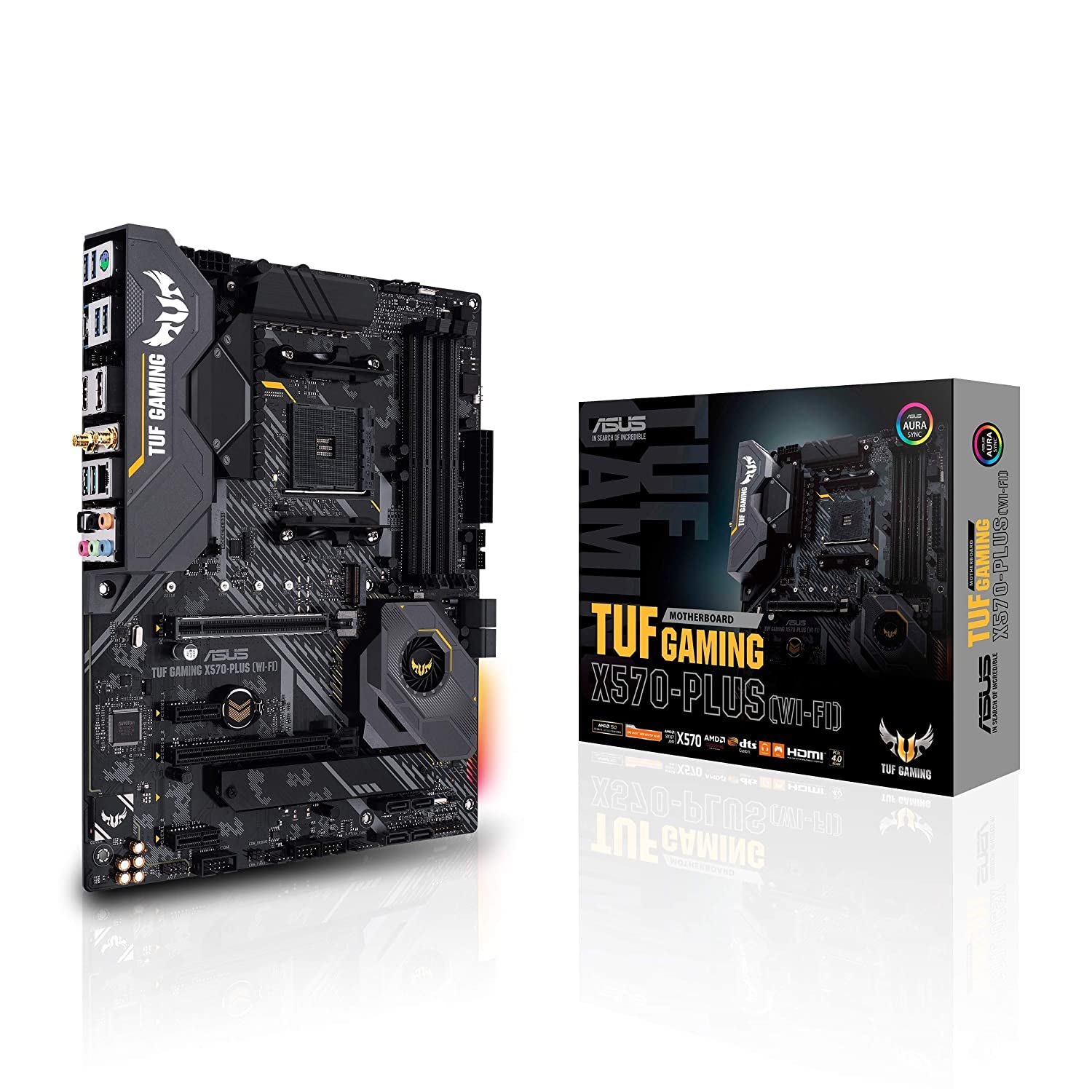 ASUS AM4 TUF X570 Gaming Motherboard and 165Hz 1080p G-SYNC Gaming Monitor Bundle