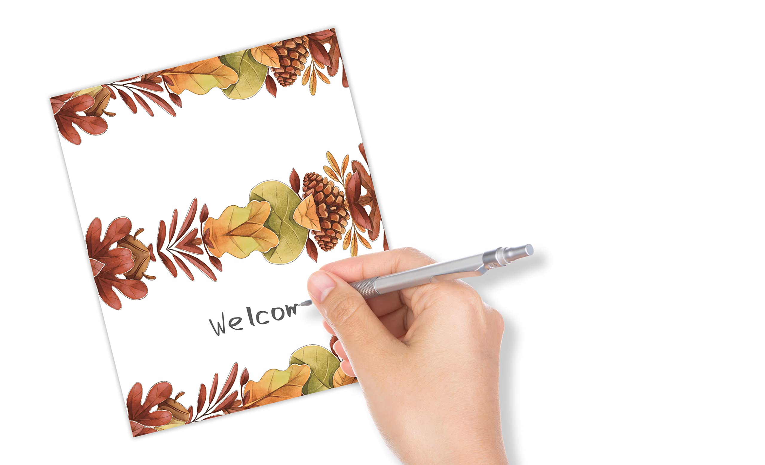 Table Place Card, Fall Harvest Thanksgiving Themed Tent Style Cards, Pack of 25 Half-Fold Reception Place Card, Perfect for Thanksgiving Dinner, Party, Birthday, Wedding, Banquet A10