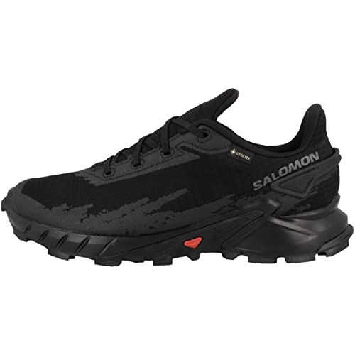 Salomon Men's Alphacross 4 GTX Trail Running Shoe, Black, 13