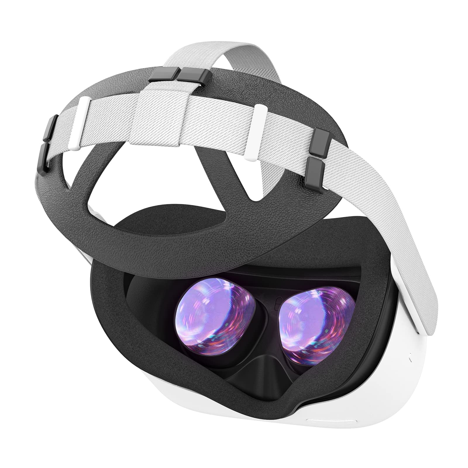 Head Back Padding for Oculus Quest 2, Gravity Pressure Balance Cushion Comfortable Soft TPU Pad for VR Head Strap, Non-Slip Head Protector VR Accessories
