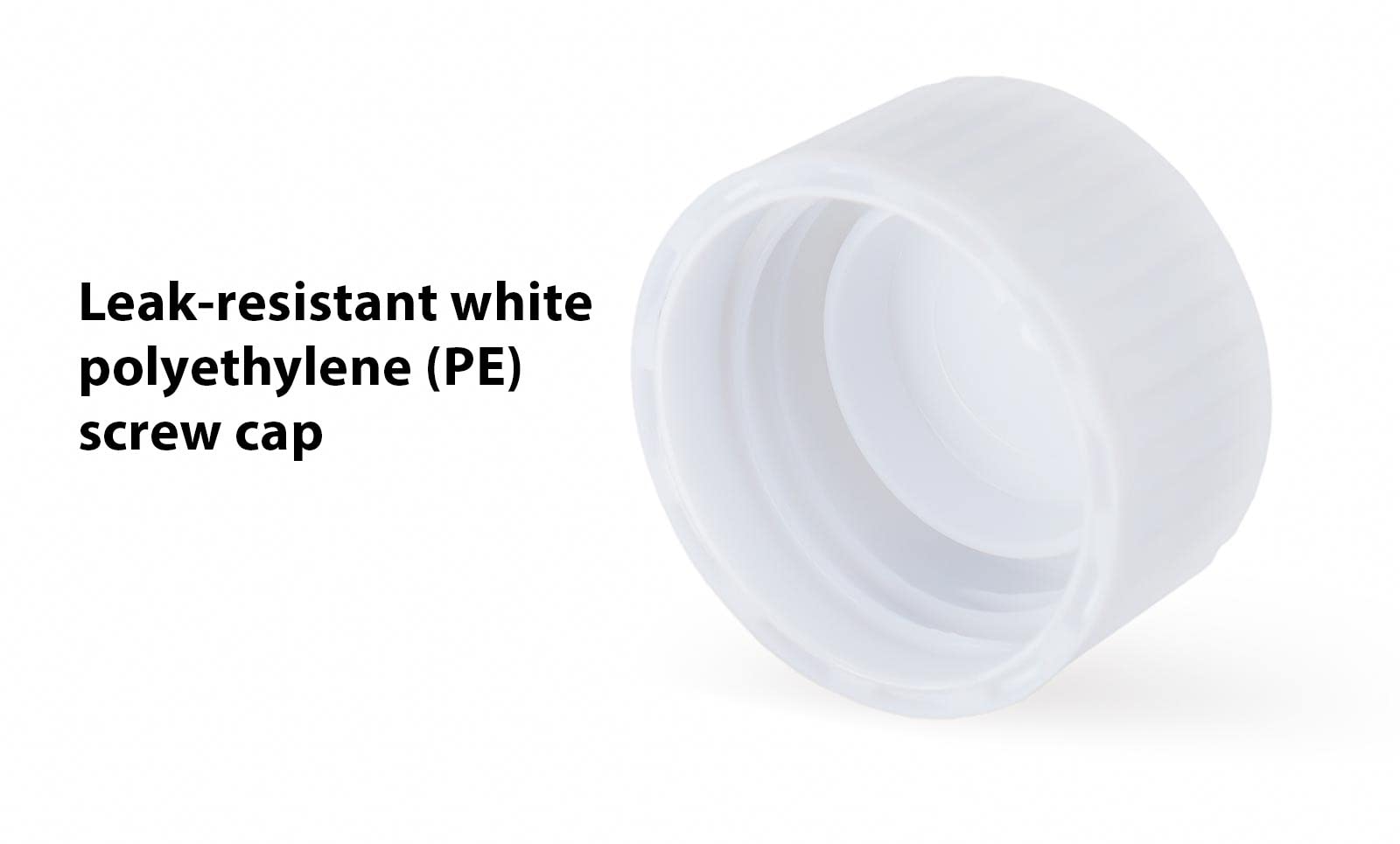 Globe Scientific 6101S Polypropylene Molded Graduations Conical Bottom Self Standing Transport Tubes with Attached White Polyethylene Screw Cap, Sterile, 5ml Capacity, Pack of 500