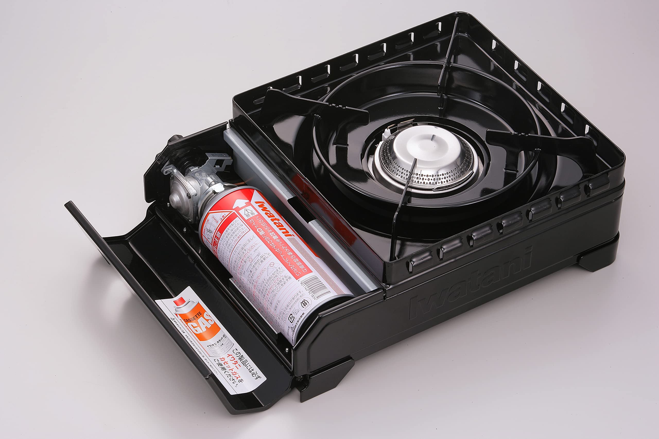 Iwatani CB-ODX-1-BK Cassette Fu Cassette Stove, Tough Maru, Black