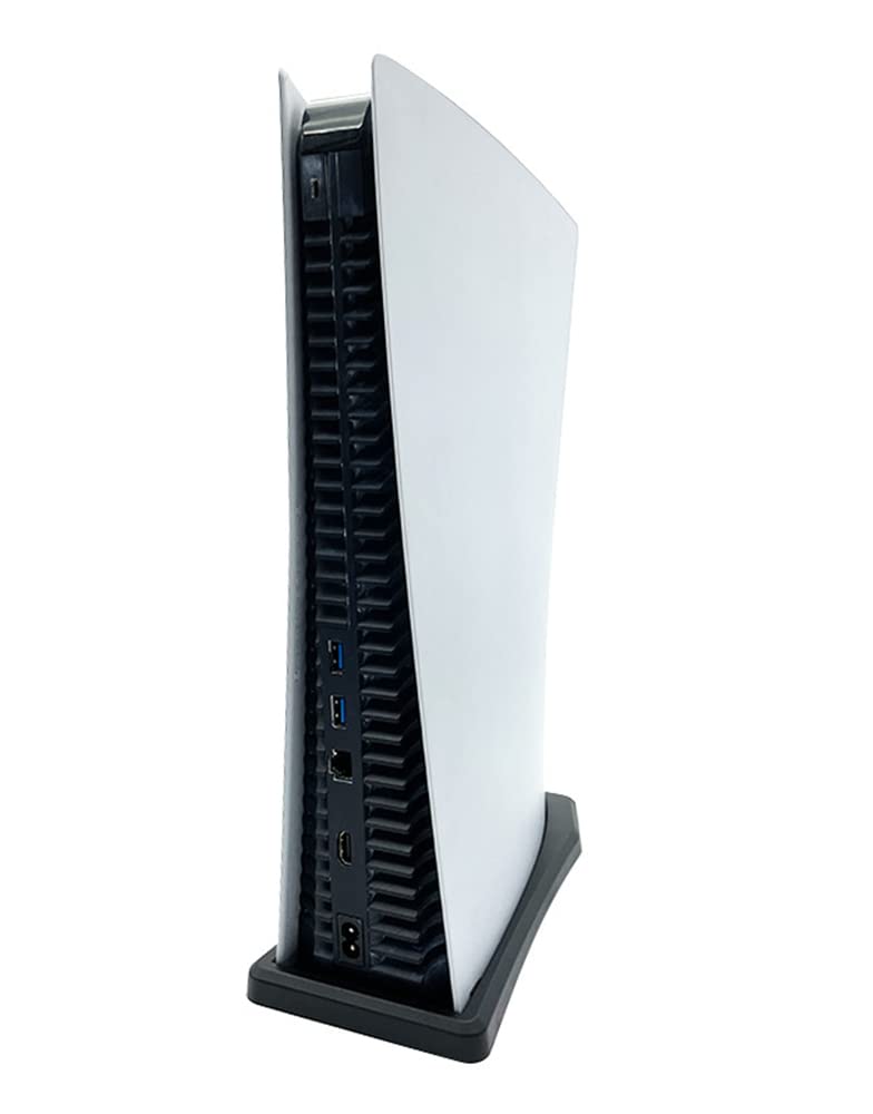 CKXIN Vertical Stand for PS5 Console - Digital Edition - Playstation 5 Holder Stand Bracket Mount Base with Built-in Cooling Vents and Non-Slip Feet (Black)