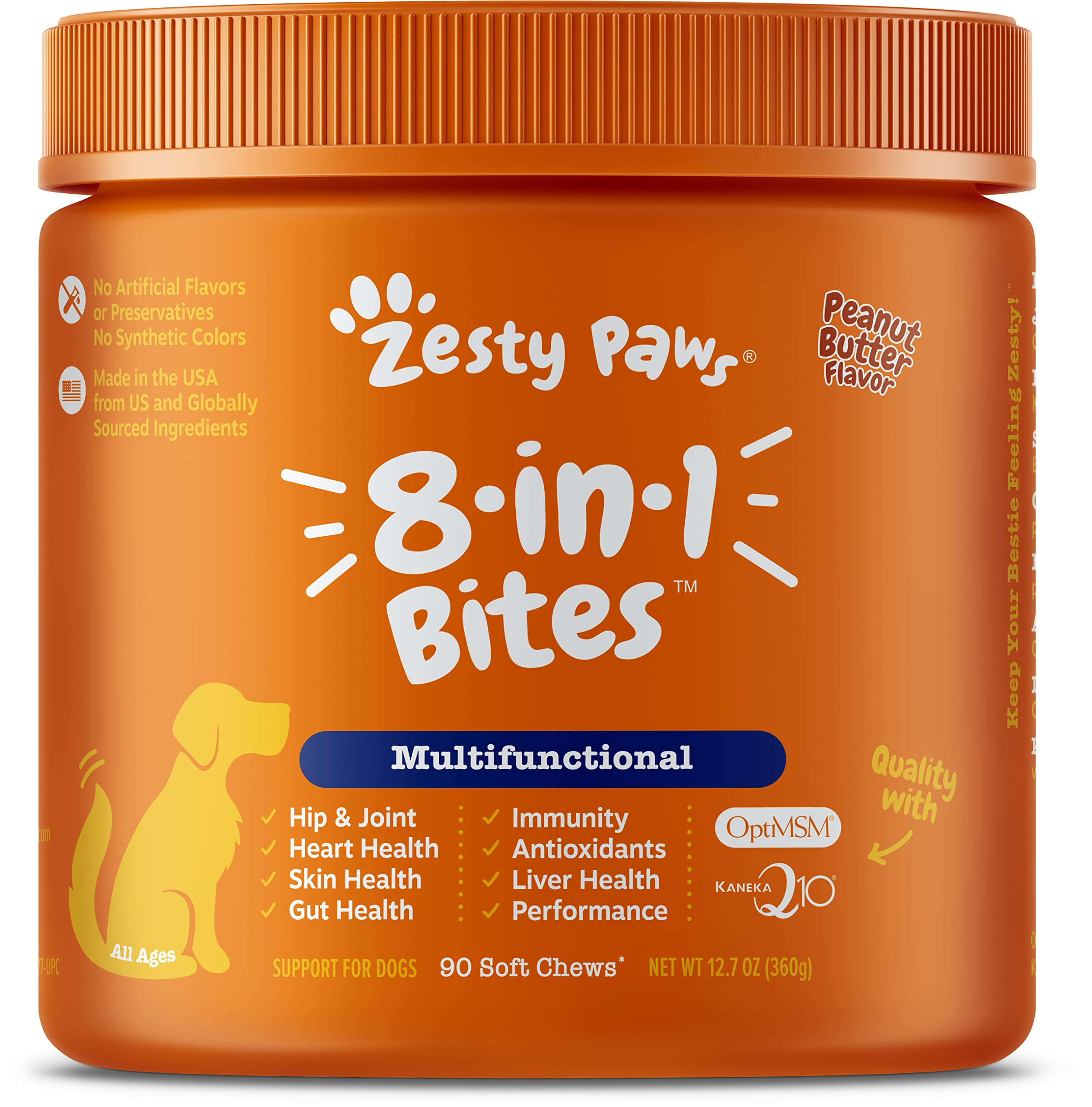 Zesty Paws Calming Soft Chews for Dogs - Composure & Relaxation for Everyday Stress + Multifunctional Supplements for Dogs - Glucosamine Chondroitin for Joint Support