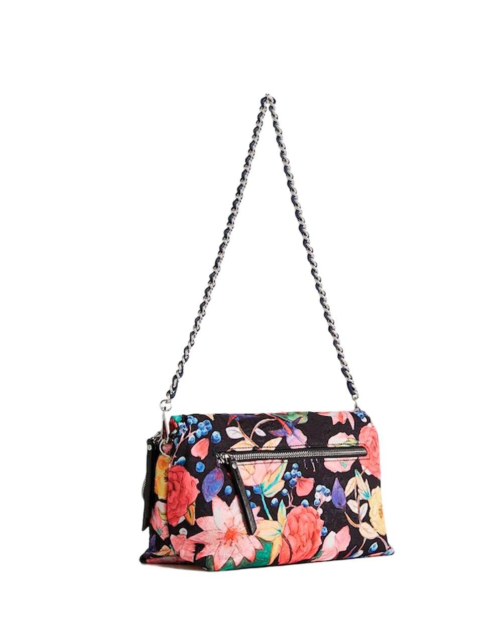 Desigual woMens Casual Across Body Bag, Black, U US