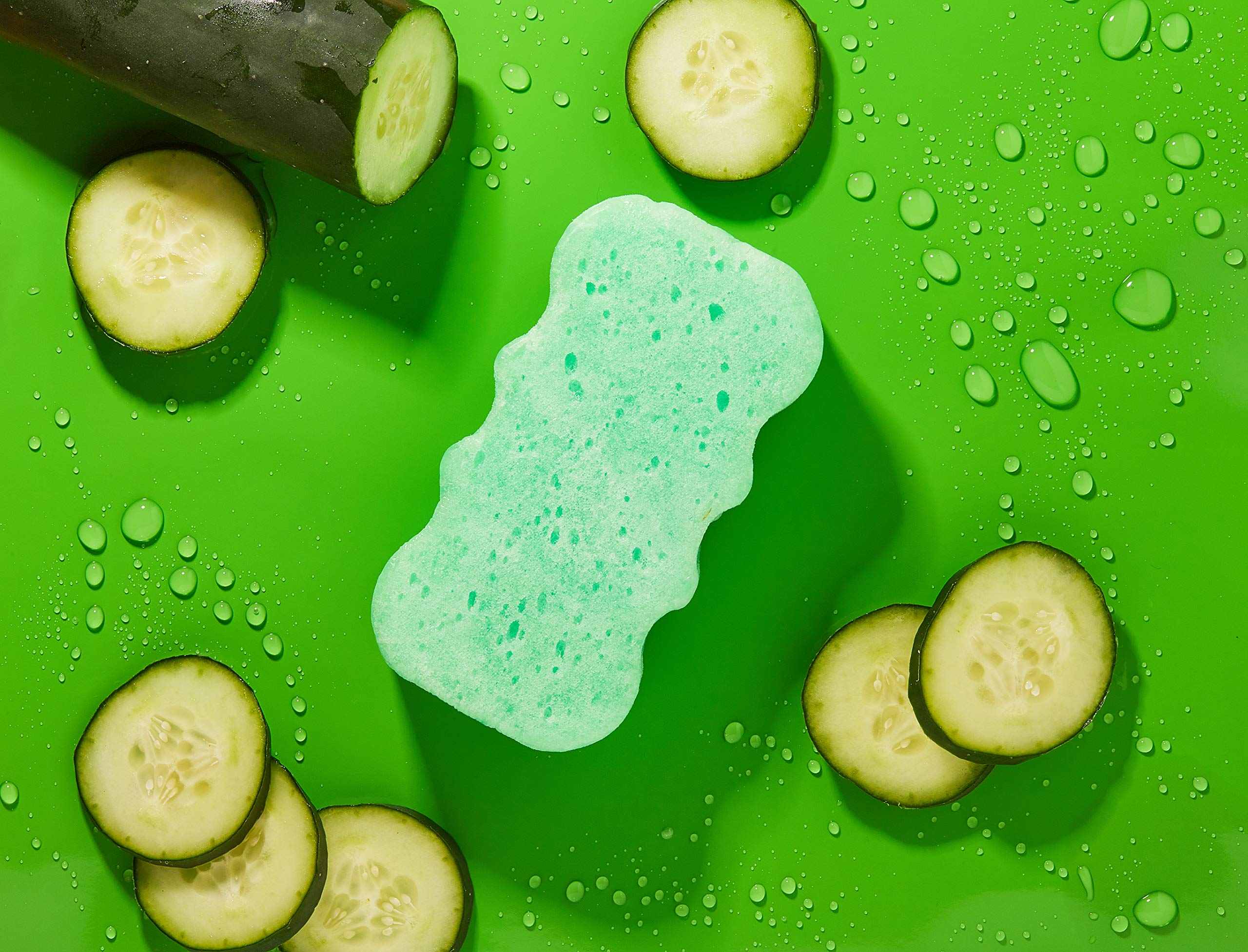 Spongeables Body Wash in a 20+ Wash Sponge, Cool Cucumber, 1 Count