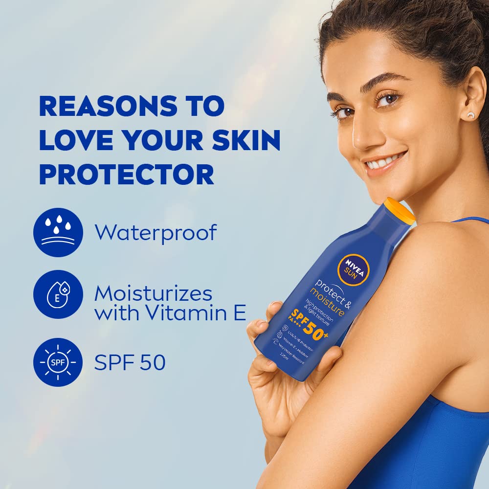 Nivea Moisturising Sun Lotion SPF-50, 125ml