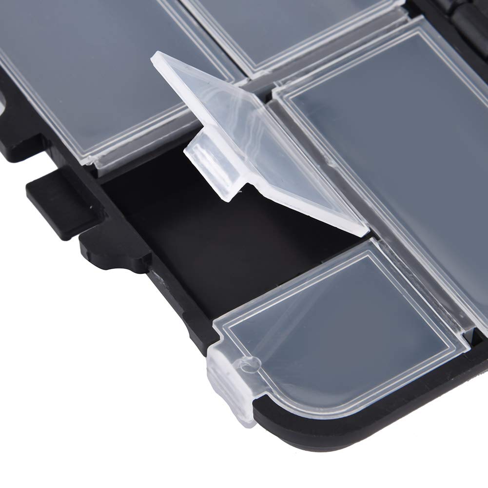 Akozon Fishing Tackle Box, Hook Lures Accessories Zer one Box,Fishing Bait Storage Case for Outdoor Other Tools and