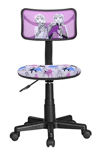 Disney Frozen 2 Adjustable Swivel Mesh Rolling Desk Chair, for Kids, Teens and Adults