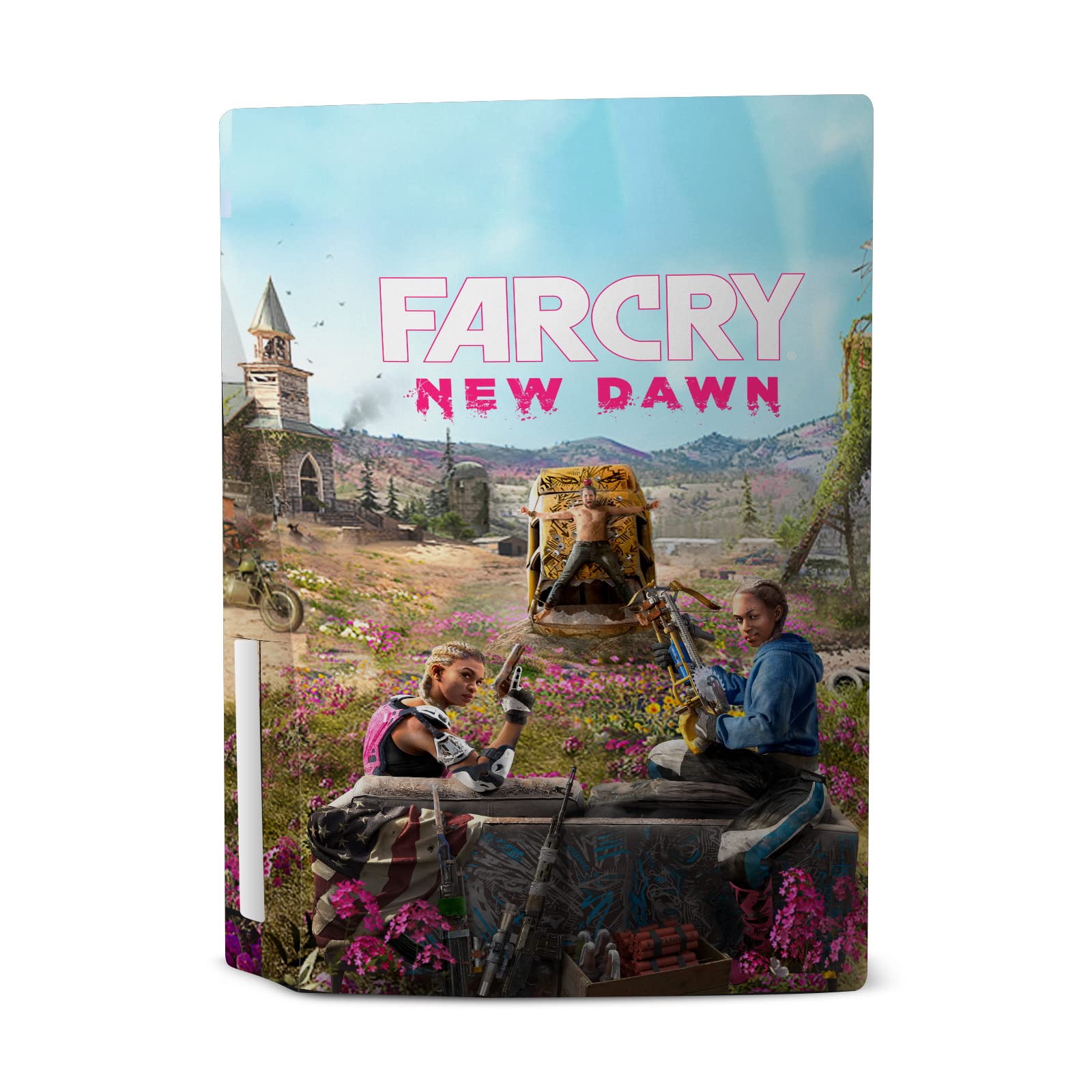 Head Case Designs Officially Licensed Far Cry Twins Couch New Dawn Key Art Vinyl Faceplate Sticker Gaming Skin Decal Cover Compatible With Sony PlayStation 5 PS5 Disc Edition Console