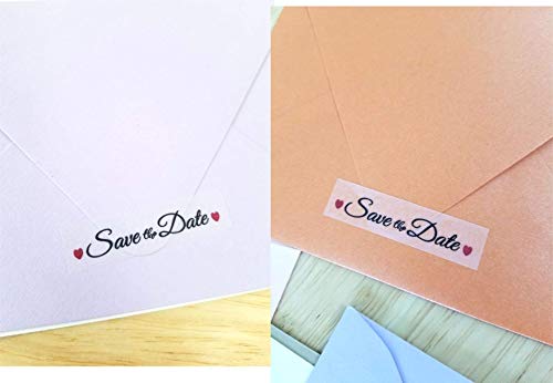 Save The Date Stickers Modern Labels for Wedding Engagement 160 labels, Envelope Seals (arrow)