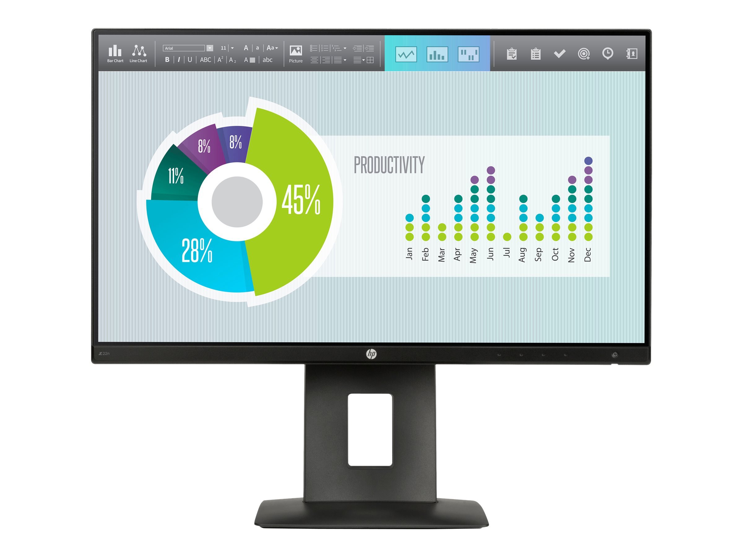 HP Commercial Specialty M2J71A8#ABA Z22n Narrow Bezel IPS Display
