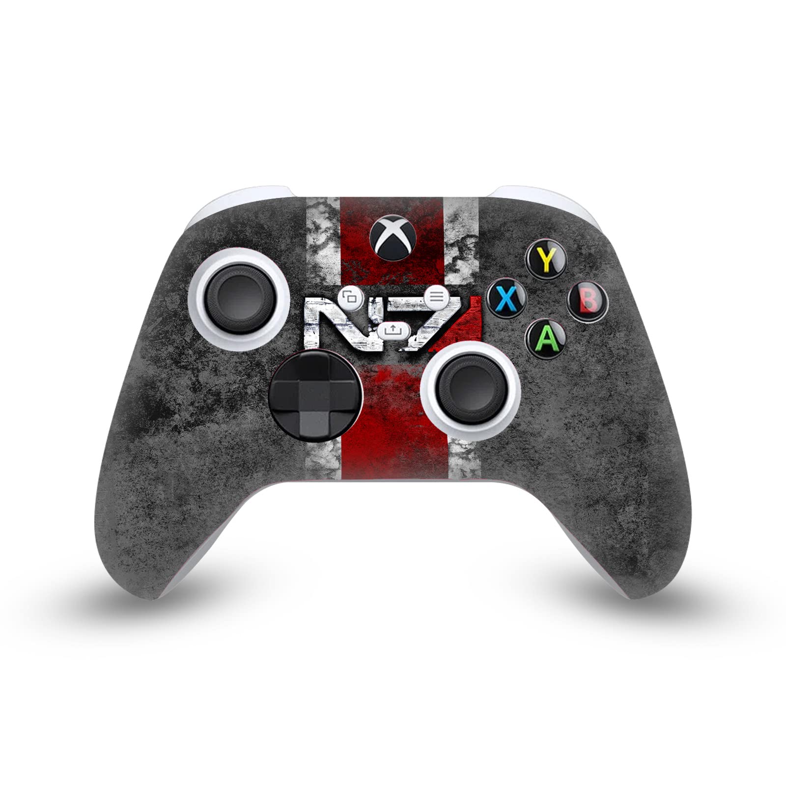Head Case Designs Officially Licensed EA Bioware Mass Effect N7 Logo Distressed Graphics Vinyl Sticker Gaming Skin Decal Cover Compatible With Xbox Series X/S Controller