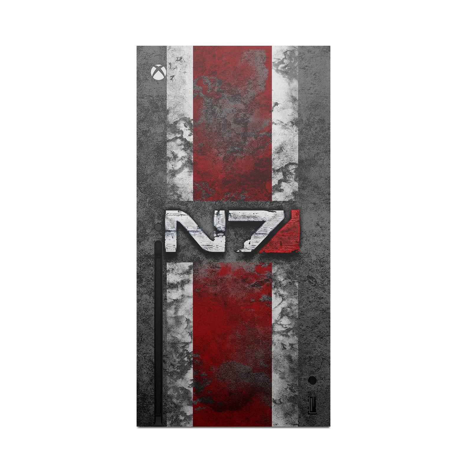 Head Case Designs Officially Licensed EA Bioware Mass Effect N7 Logo Distressed Graphics Vinyl Sticker Gaming Skin Decal Cover Compatible With Xbox Series X Console and Controller Bundle