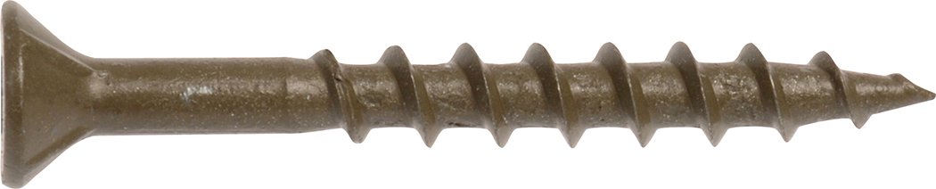 Hillman 48274 Square-Drive Multi-Purpose Wood Screws (#9 x 2-1/2") - 350 pieces, Deck Brown