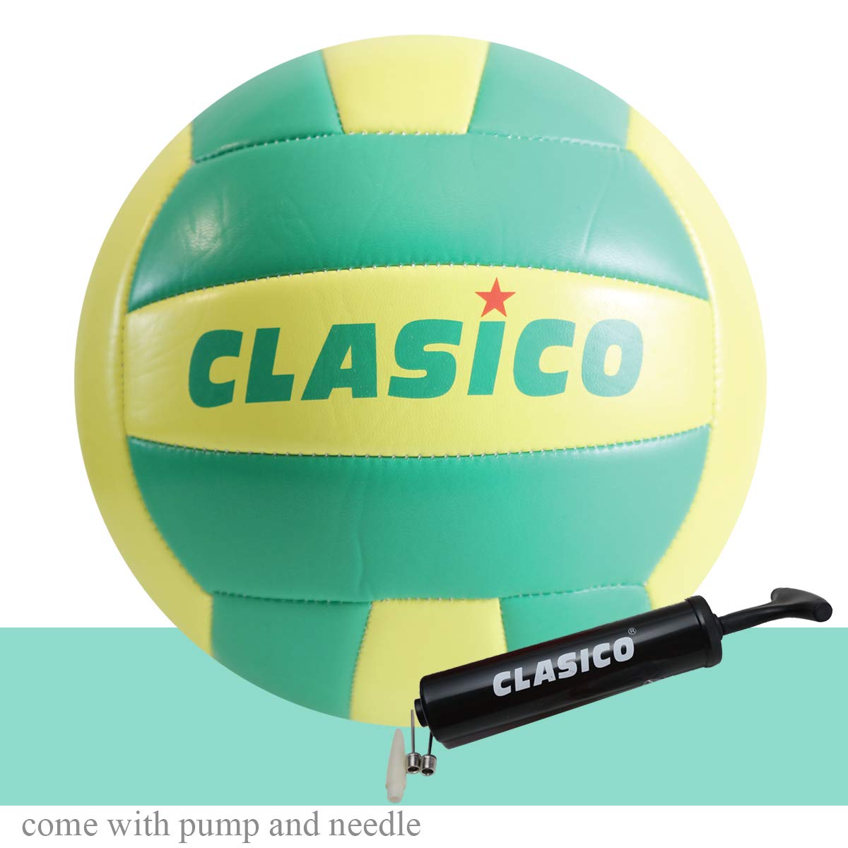Actvivid Clasico Outdoor Beach Volleyball Gifts for Childs,Come with Pump and Needle (Yellow)