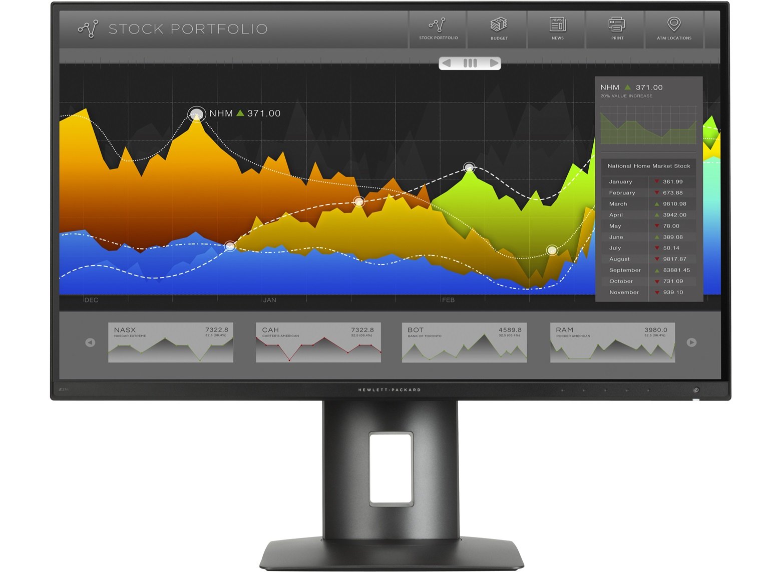HP K7C09A8#ABA Z27n 27'' 1440p Quad HD LED-Backlit LCD Monitor, Black