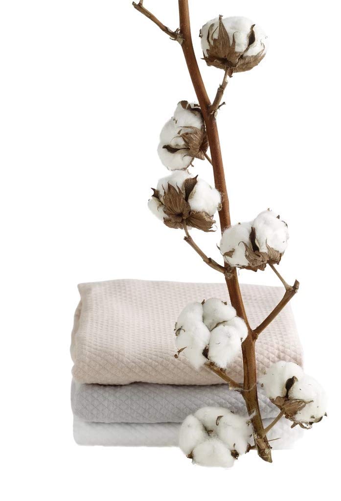 Red Castle Cocoonababy® Fleur de Coton ® Fitted Sheet - Pearl Grey