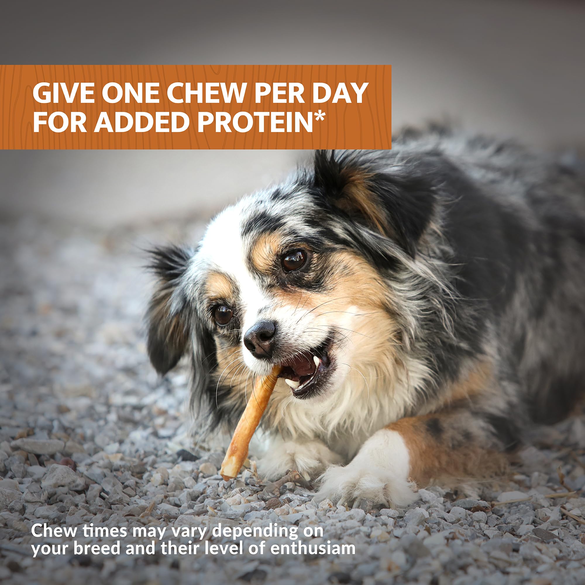 Wild Eats Collagen Chews for Dogs, Real Chicken, Dog Chews Long Lasting, Rawhide Free -15 Pack Collagen Sticks for Large, Medium, and Small Dogs