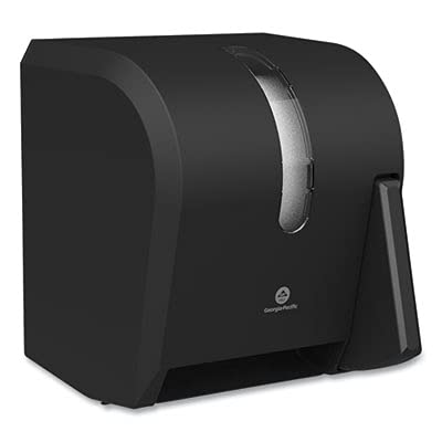 Georgia-Pacific Push Paddle Roll Paper Towel Dispenser by GP PRO, 54338A, Black