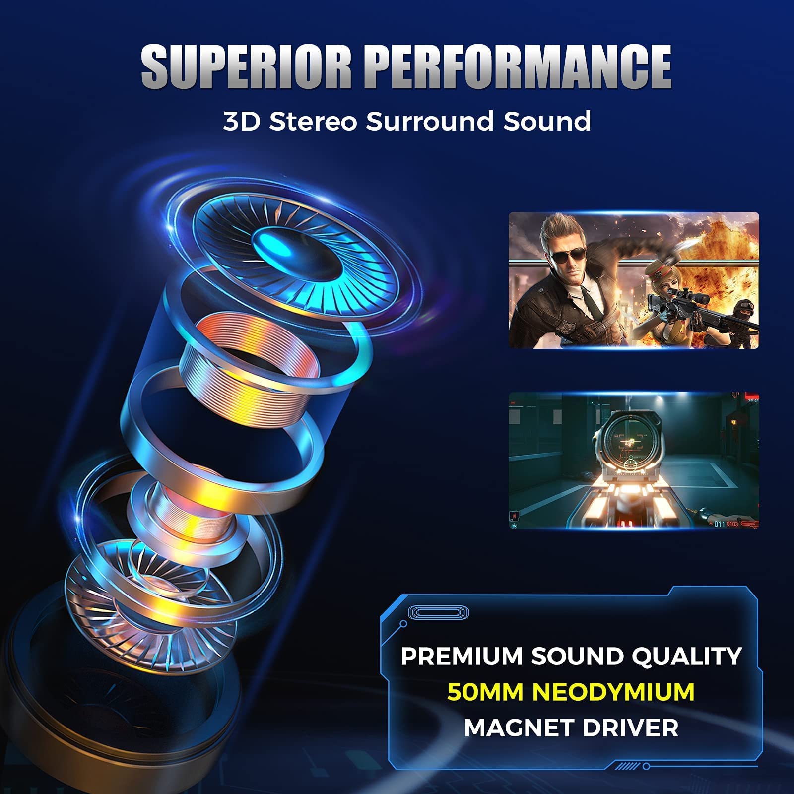 Ajsaki K9 Gaming Headset and 905 RGB Gaming Mice Bundle, 2 Pack